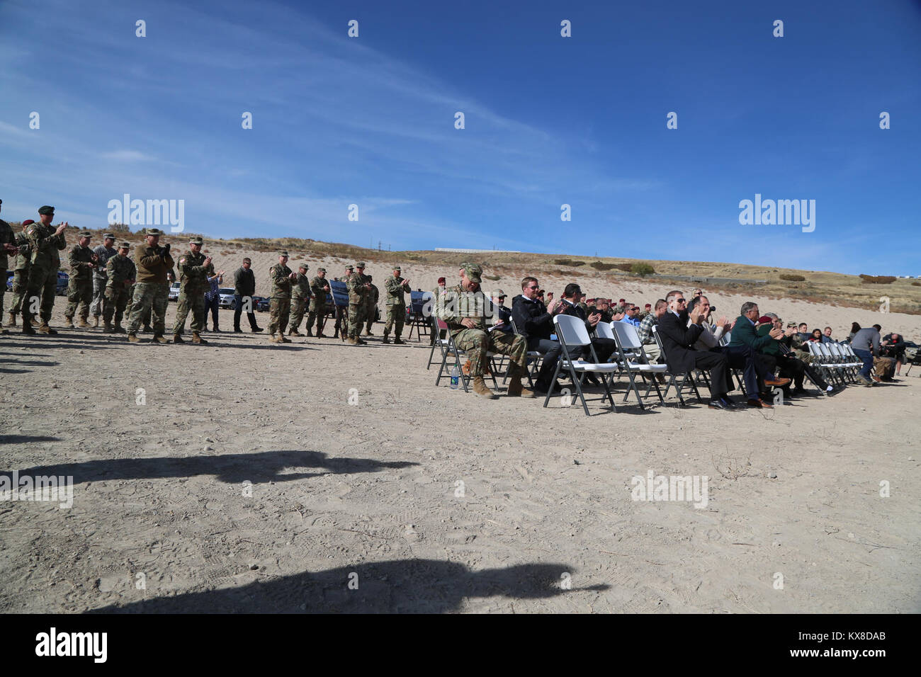 US military army National Guard training and assisting in the field ...