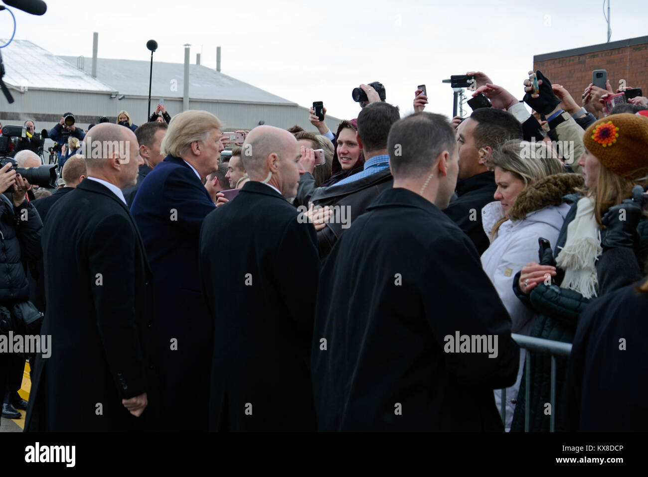 President Donald J. Trump visit at airfield Stock Photo - Alamy