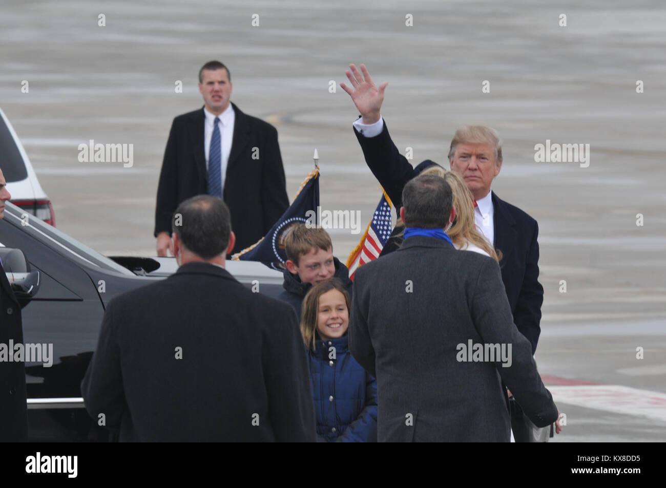 President Donald J. Trump visit at airfield Stock Photo - Alamy