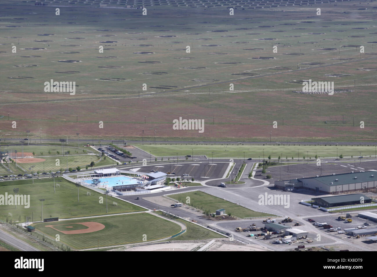 US Army National Guard base camp Stock Photo - Alamy