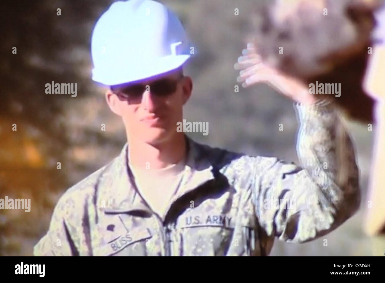 Portrait of US military person Stock Photo - Alamy