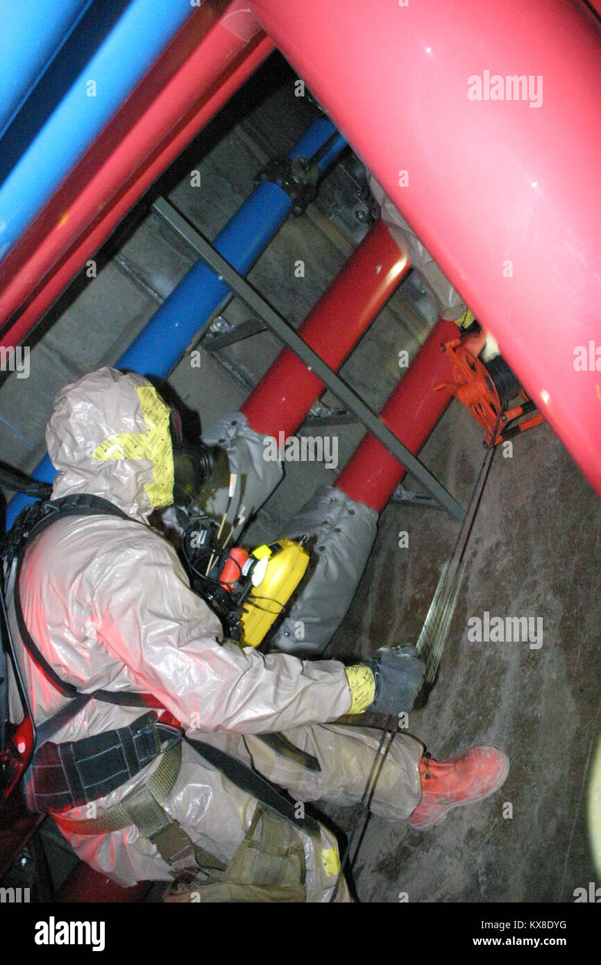 US Army National Guard NBC decontamination Stock Photo - Alamy