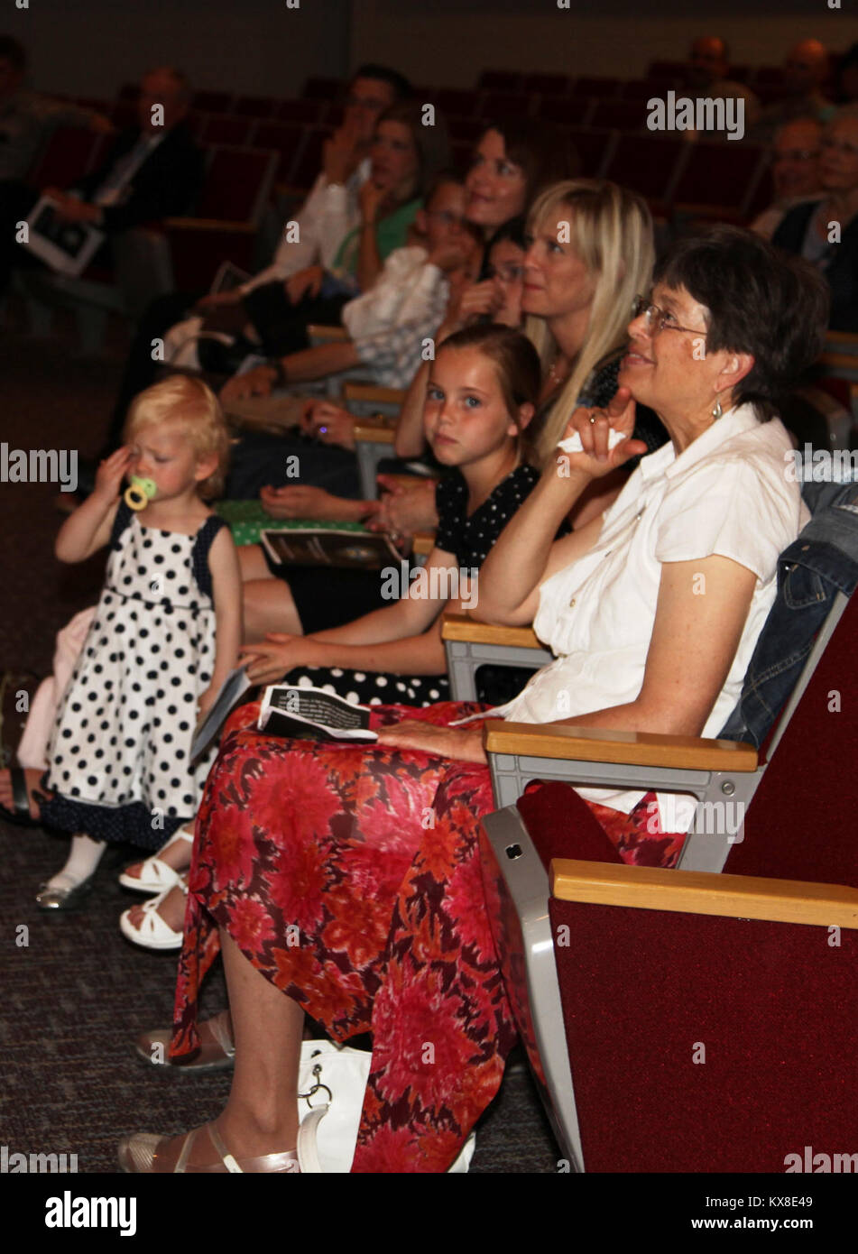 U.S. Army National Guard family members having fun Stock Photo - Alamy