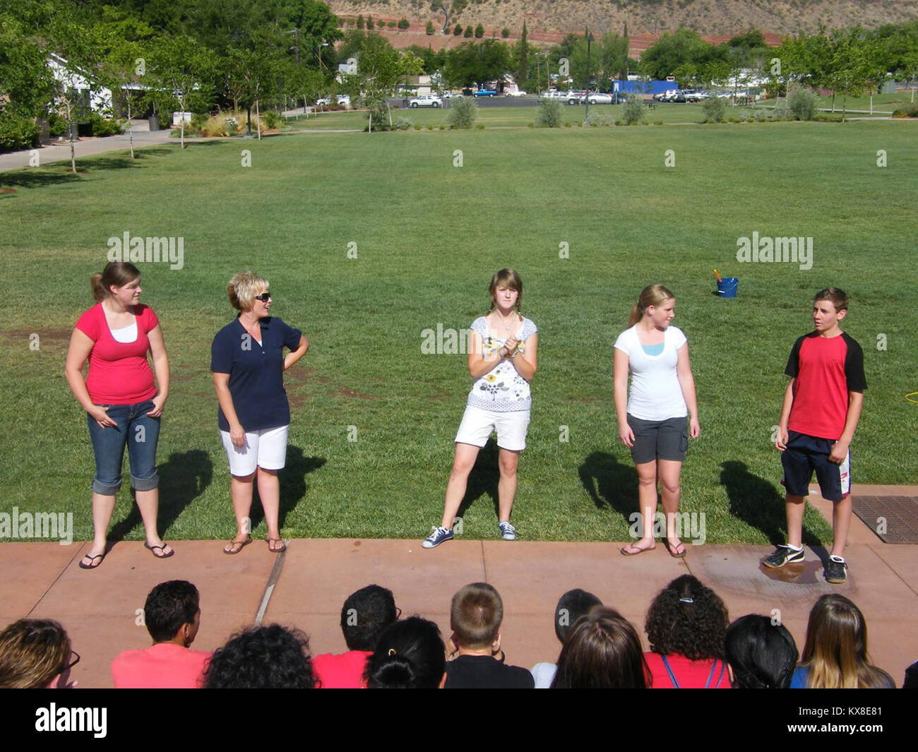US military families sports and fun day Stock Photo - Alamy