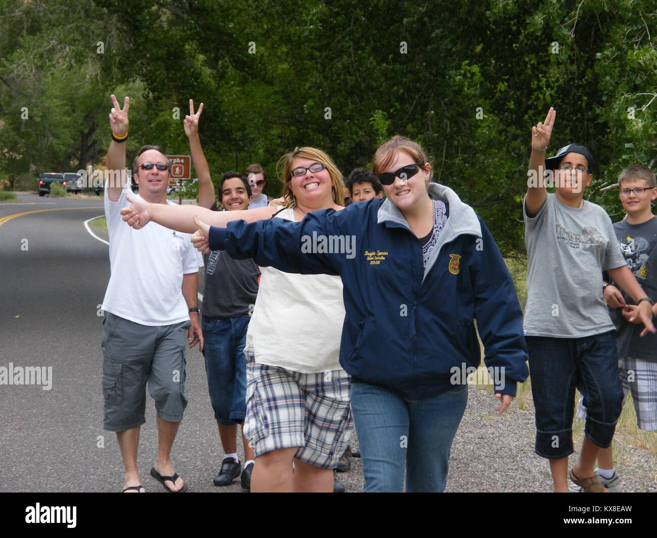 U.S. Army National Guard family members having fun Stock Photo - Alamy