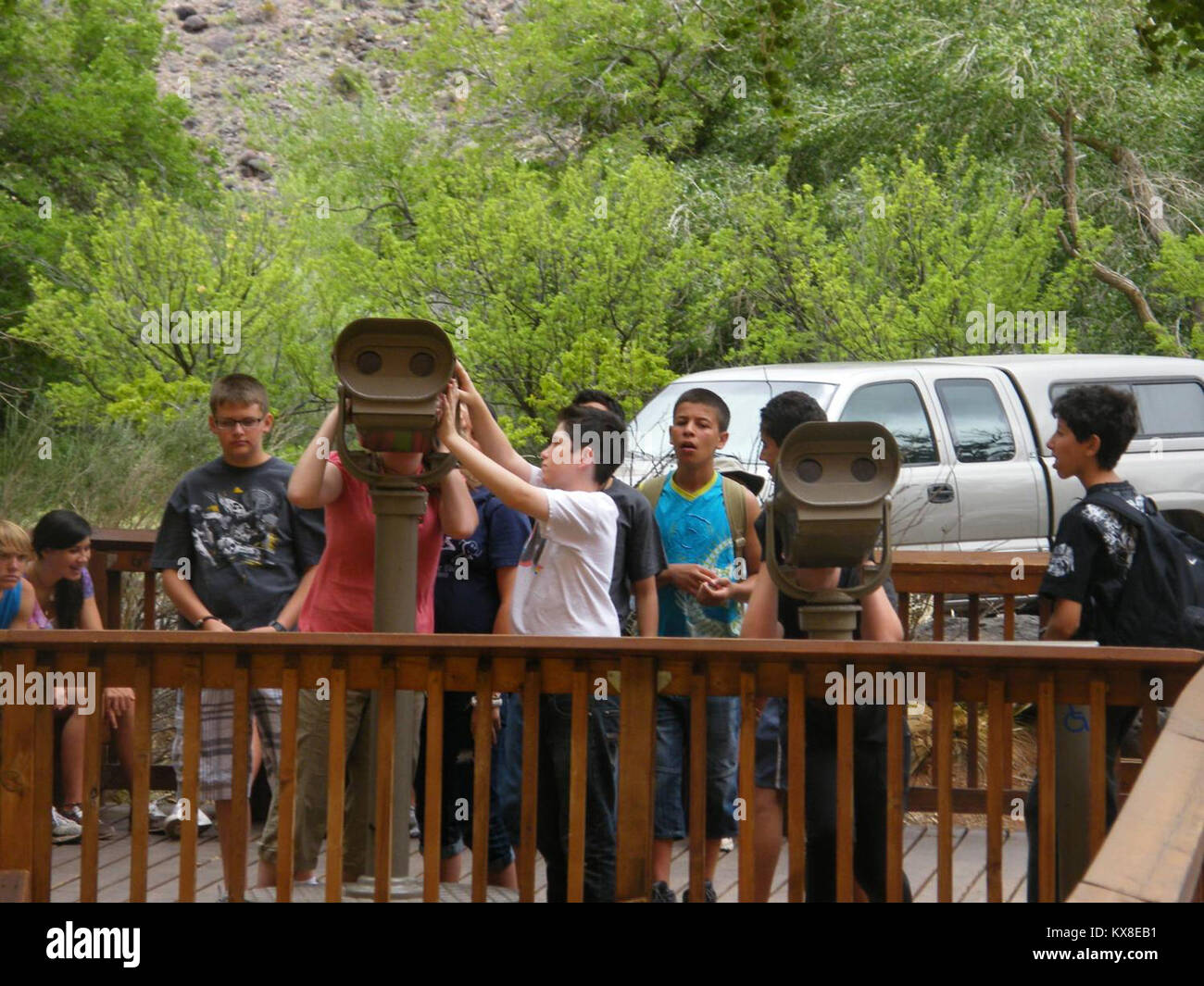 U.S. military families having fun day out Stock Photo - Alamy