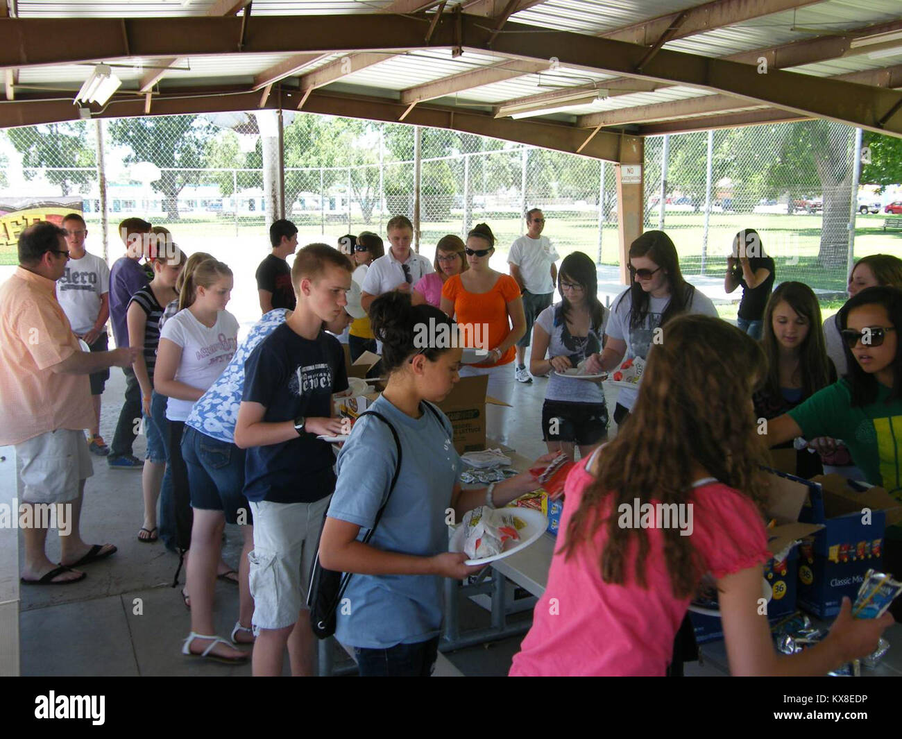 U.S. military families having fun day out Stock Photo - Alamy