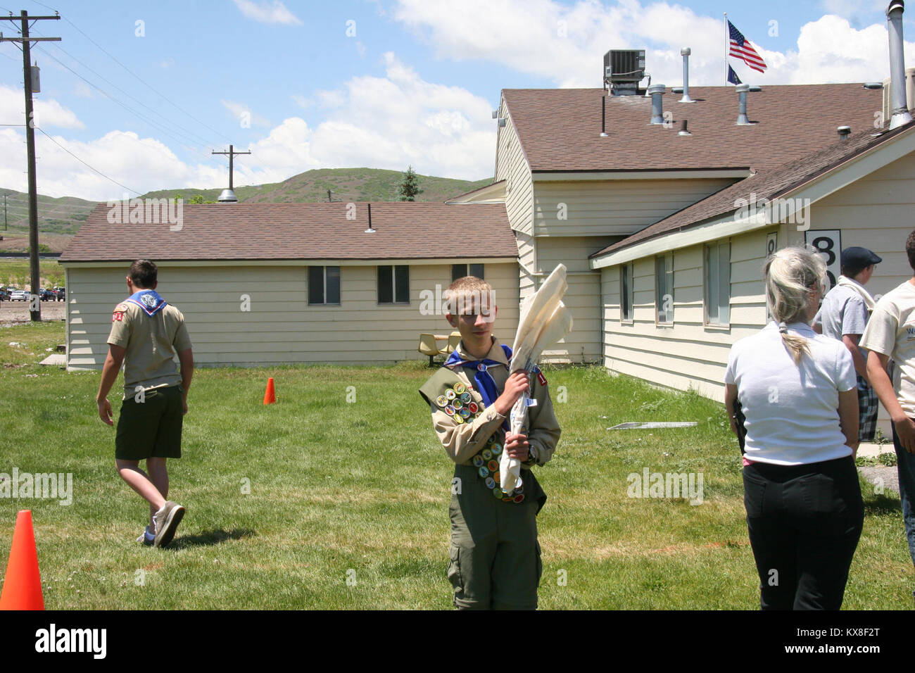 US Boy Scouts base housing construction Stock Photo - Alamy