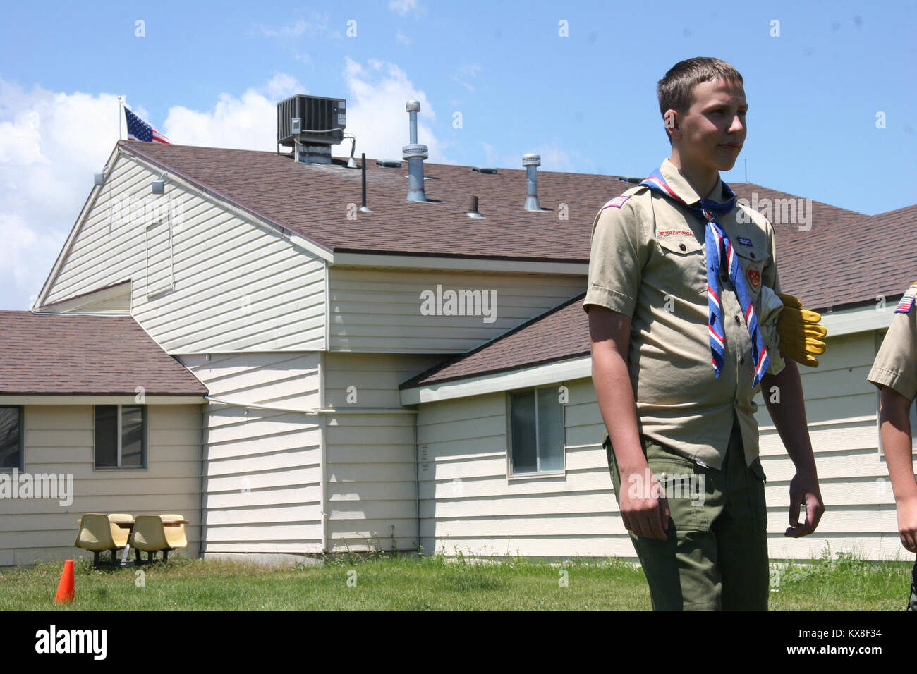 US Boy Scouts base housing construction Stock Photo - Alamy
