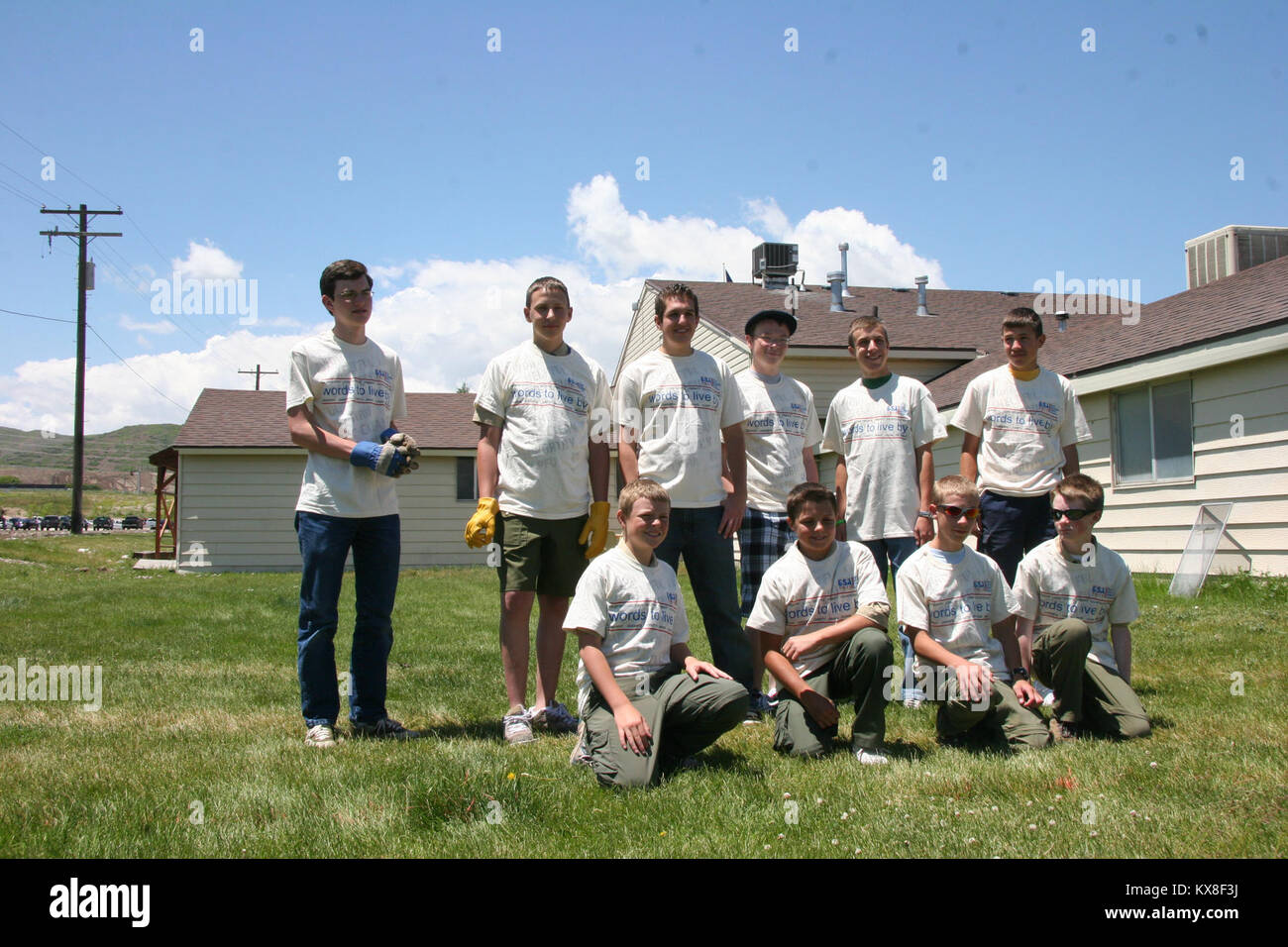 US Boy Scouts base housing construction Stock Photo - Alamy