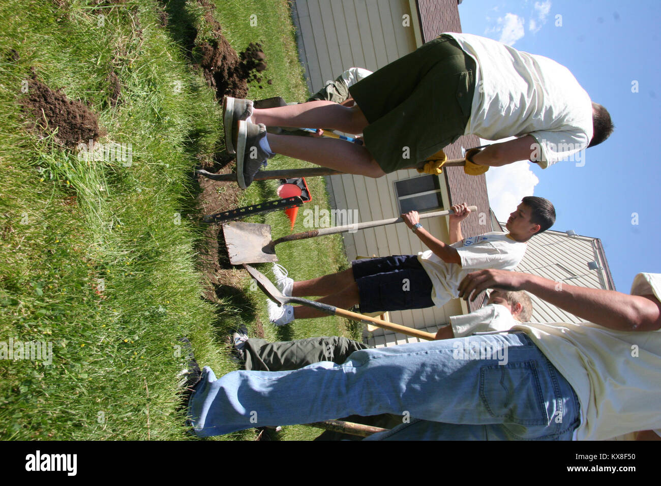 US Boy Scouts base housing construction Stock Photo - Alamy