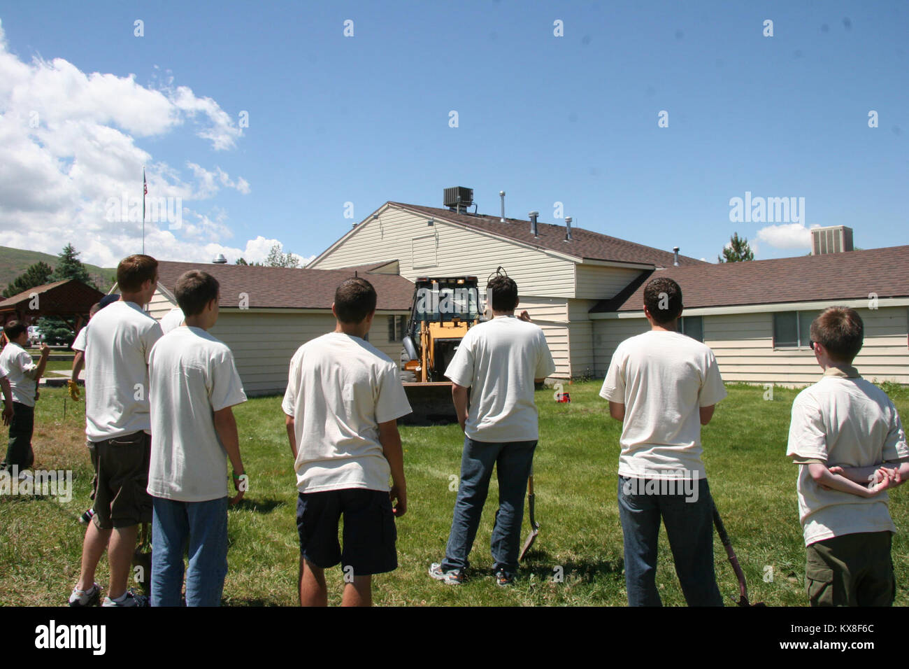 US Boy Scouts base housing construction Stock Photo - Alamy