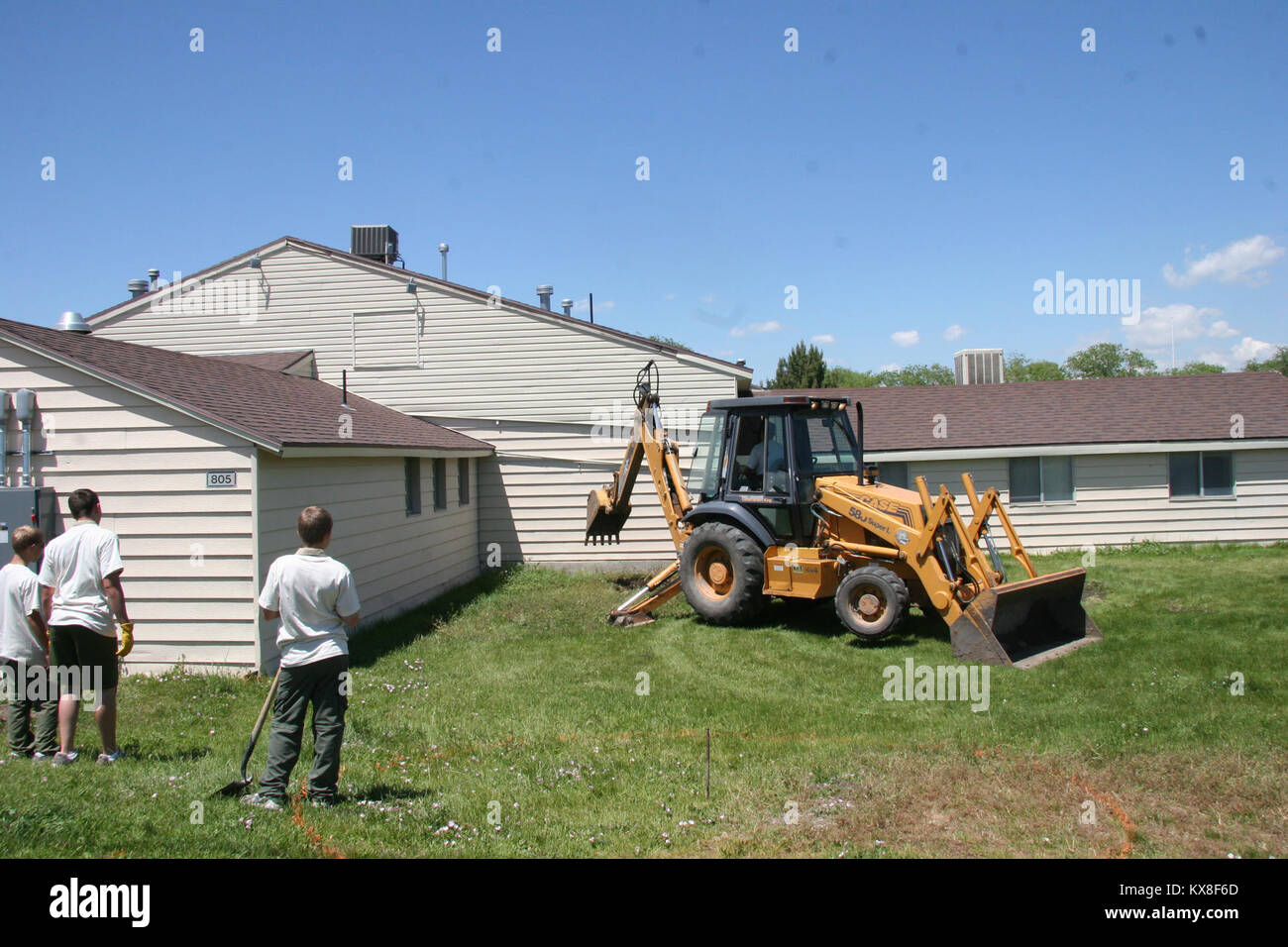 US Boy Scouts base housing construction Stock Photo - Alamy