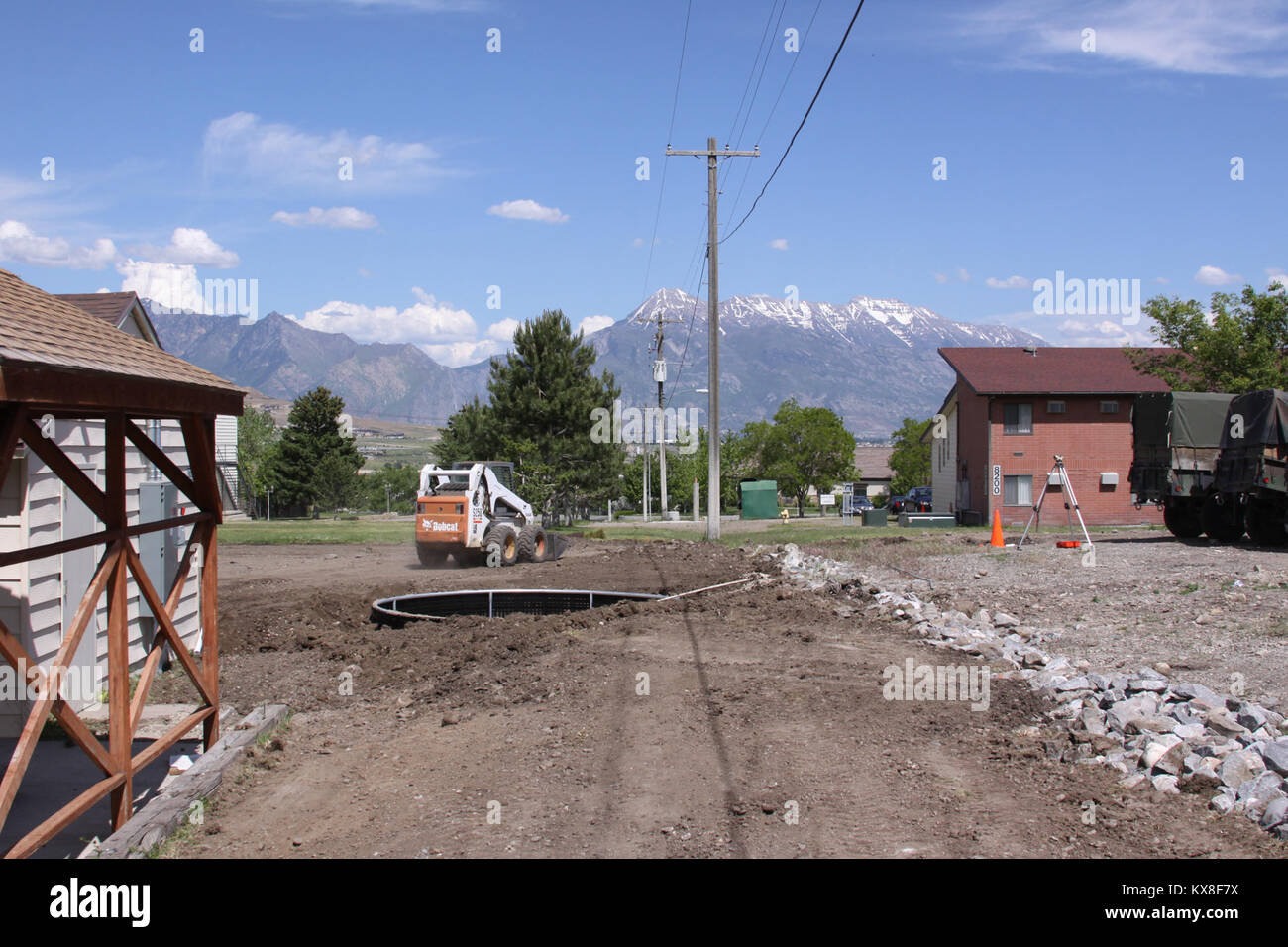 US military base housing construction Stock Photo - Alamy