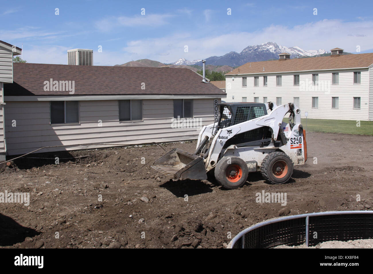 US military base housing construction Stock Photo - Alamy
