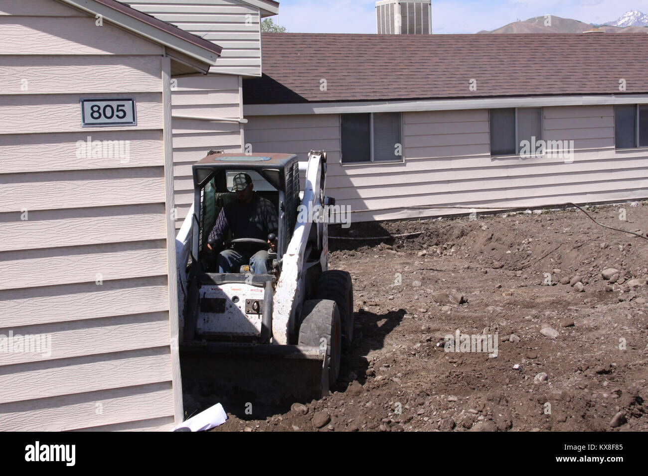 US military base housing construction Stock Photo - Alamy
