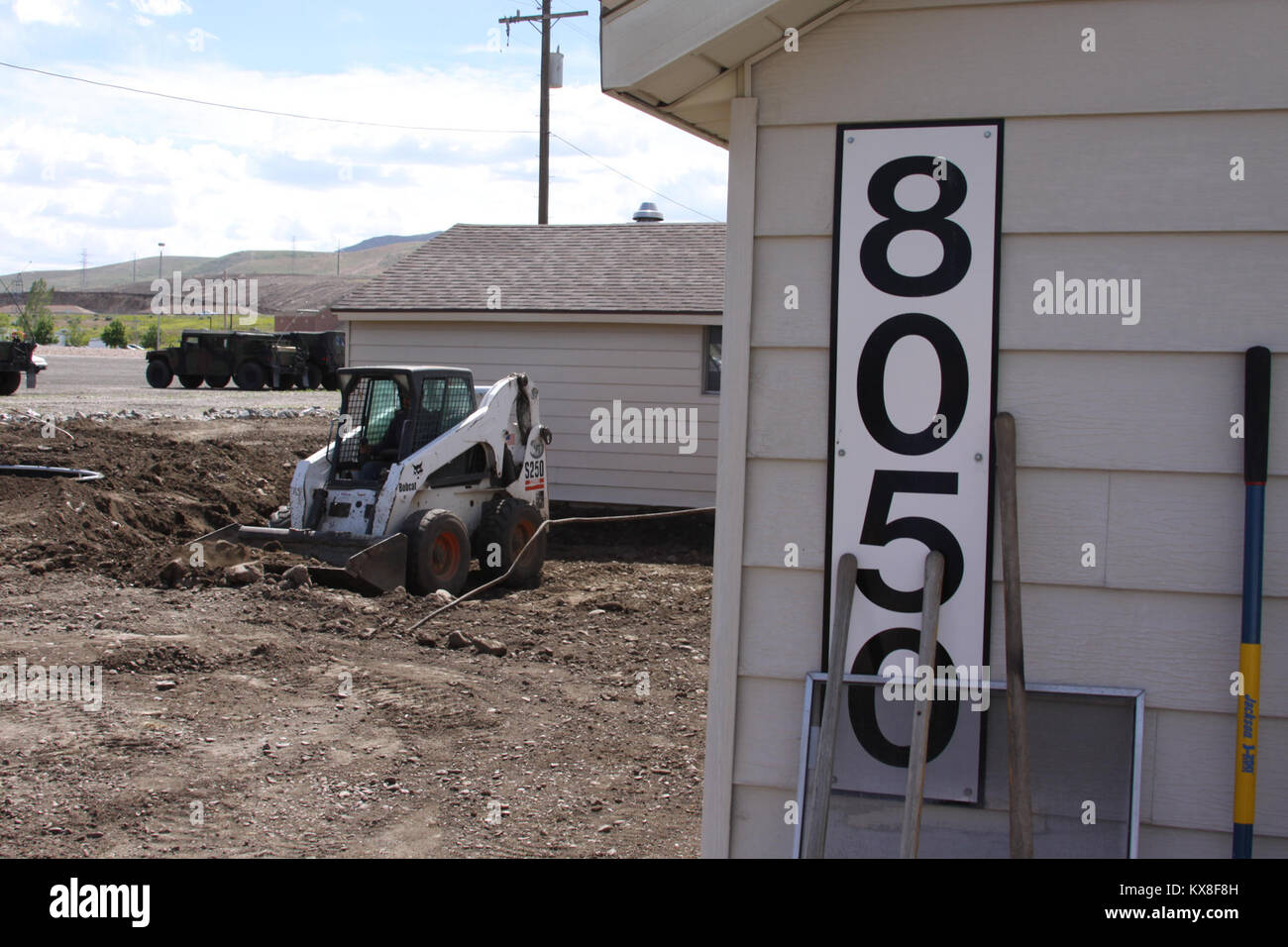 US military base housing construction Stock Photo - Alamy