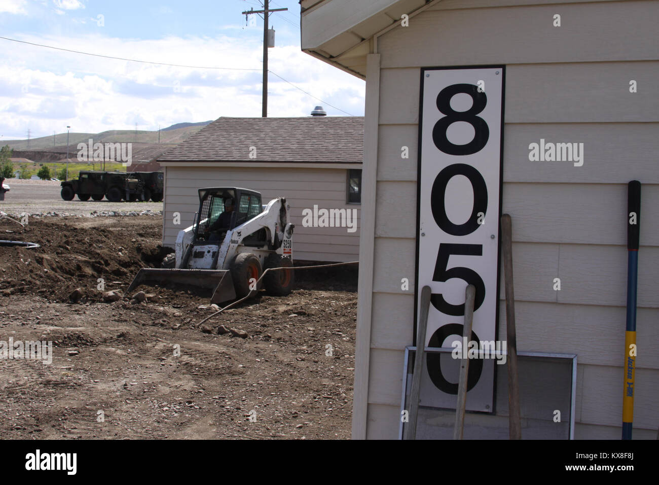 US military base housing construction Stock Photo - Alamy