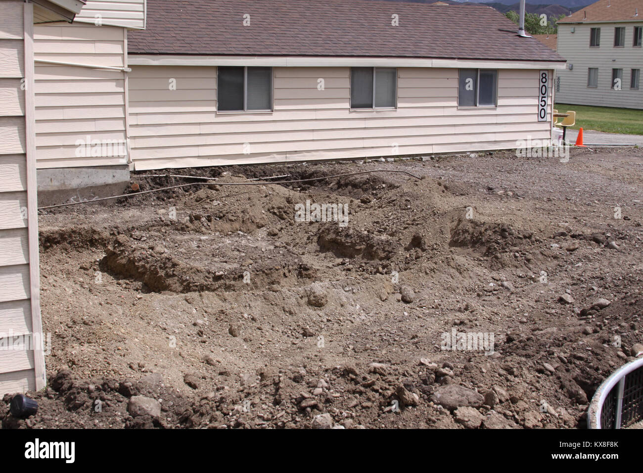 US military base housing construction Stock Photo - Alamy