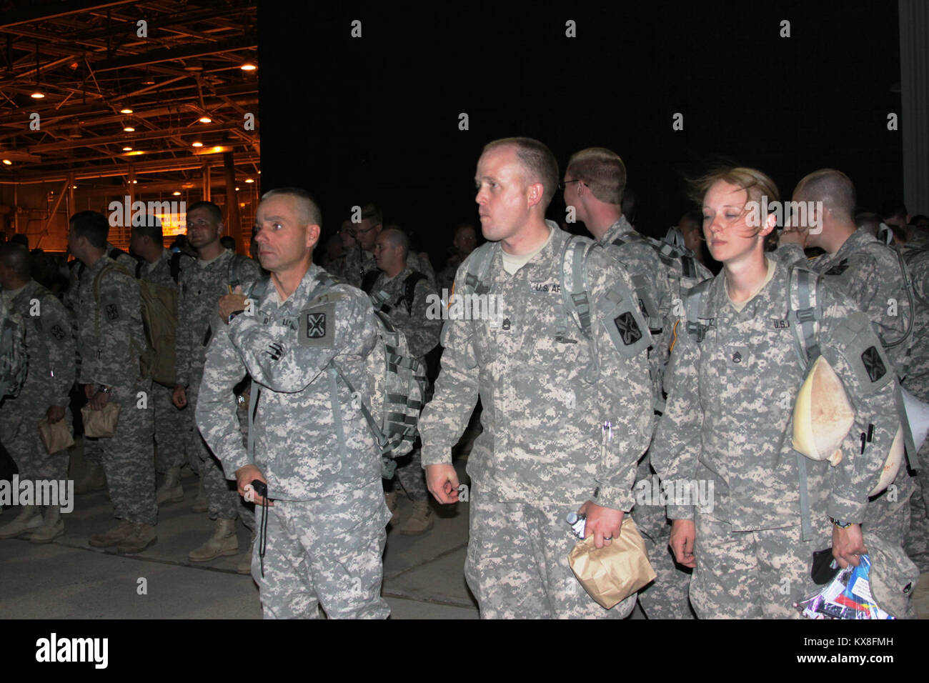 US army farewell before leaving for deployment Stock Photo - Alamy