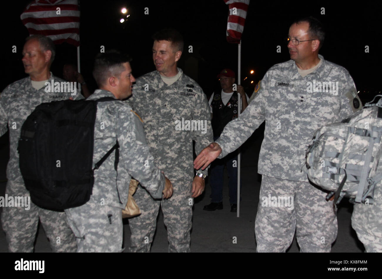 US army farewell before leaving for deployment Stock Photo - Alamy
