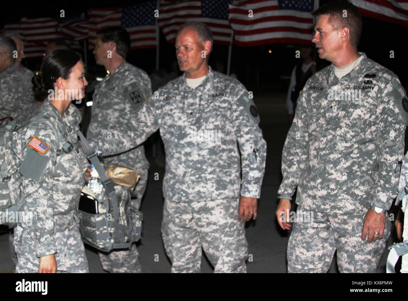 US army farewell before leaving for deployment Stock Photo - Alamy