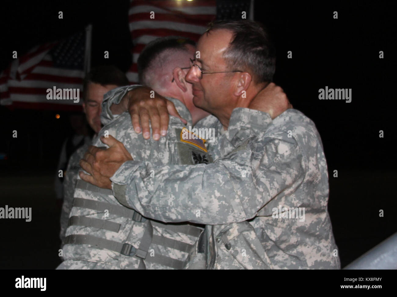US army farewell before leaving for deployment Stock Photo - Alamy