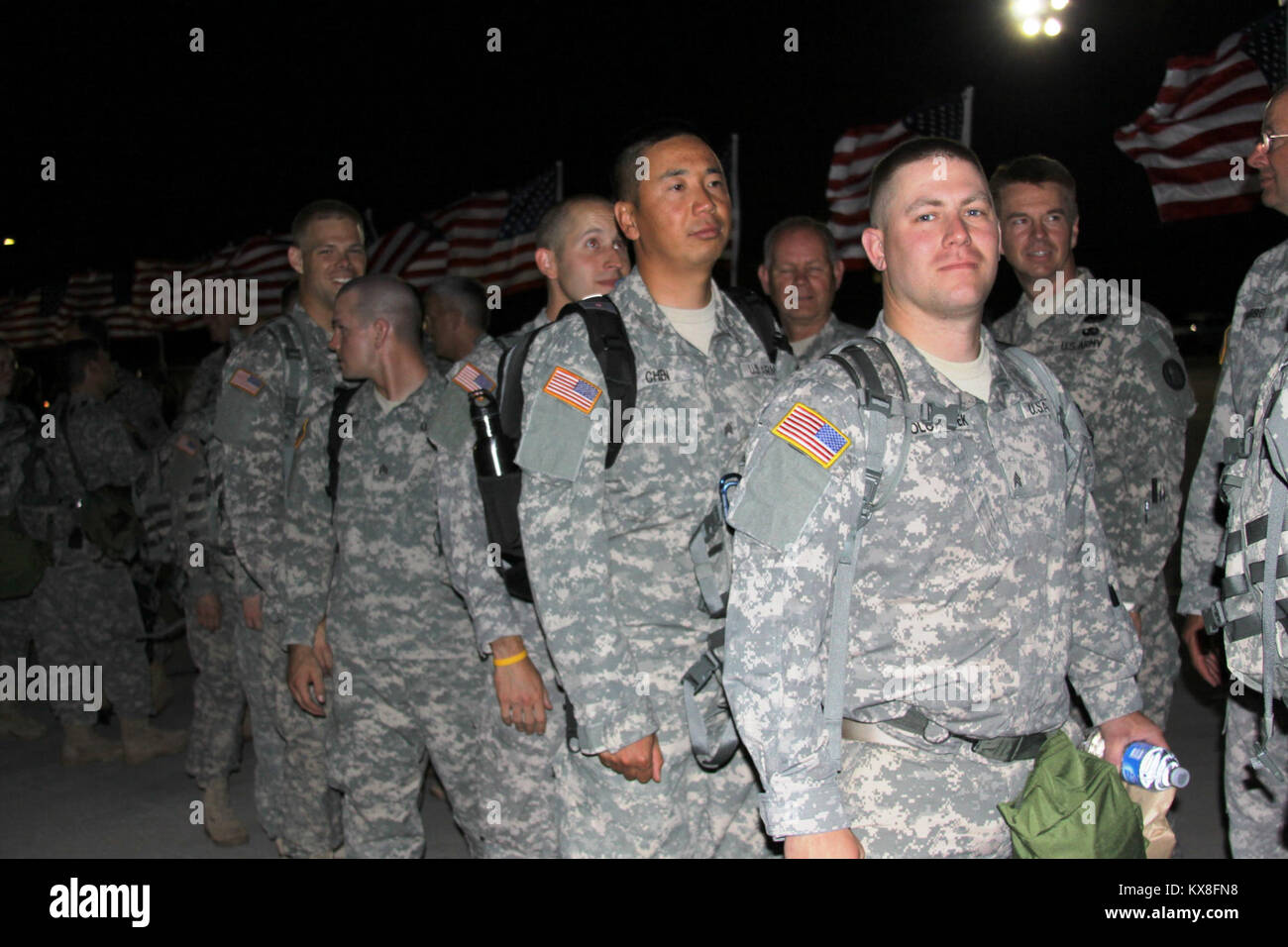 Soldiers with the 141st Military Intelligence Battalion gather at the ...
