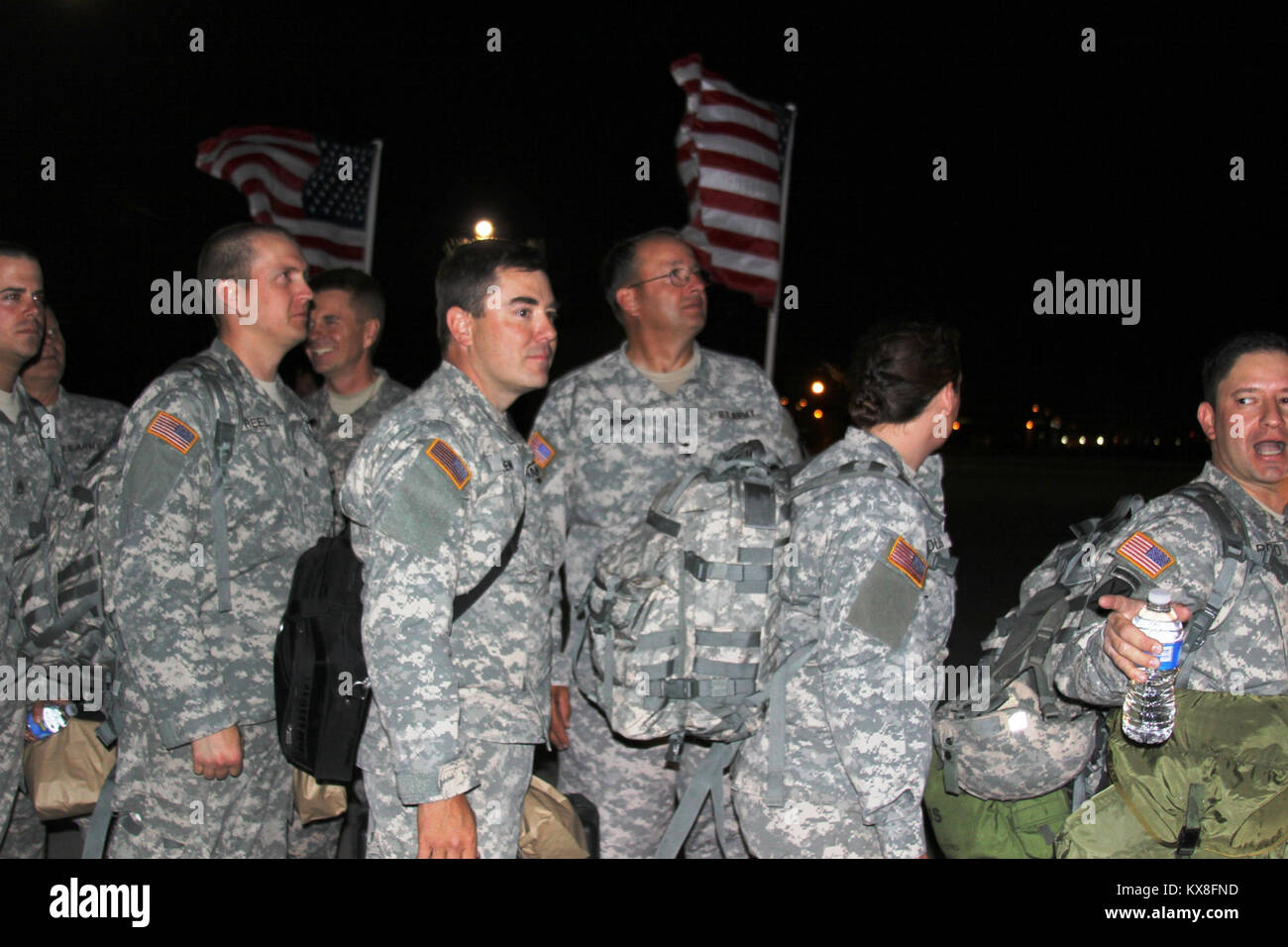 Soldiers with the 141st Military Intelligence Battalion gather at the ...
