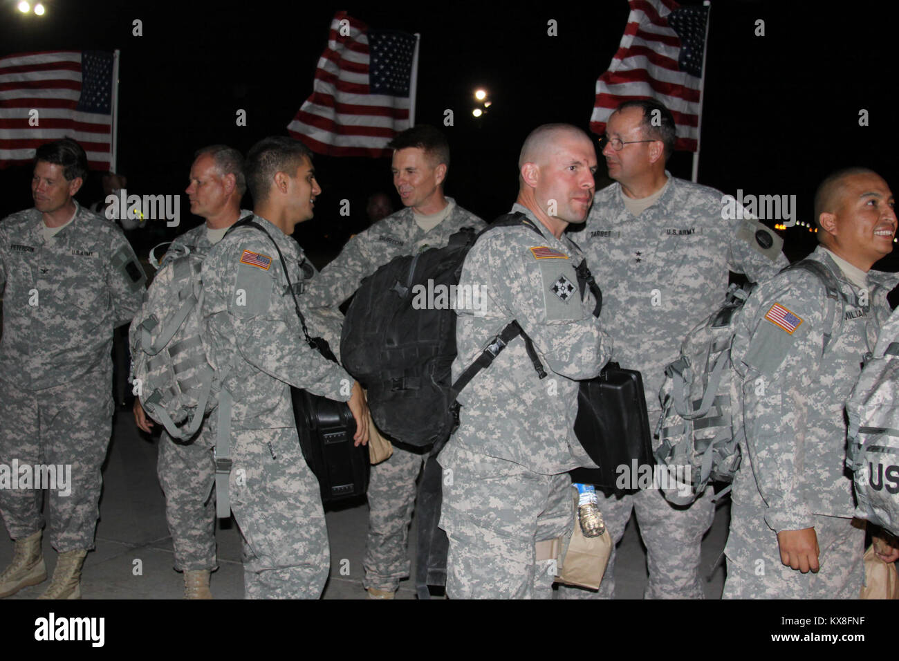 Soldiers with the 141st Military Intelligence Battalion gather at the ...