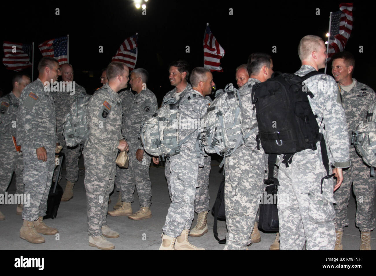 Soldiers with the 141st Military Intelligence Battalion gather at the ...