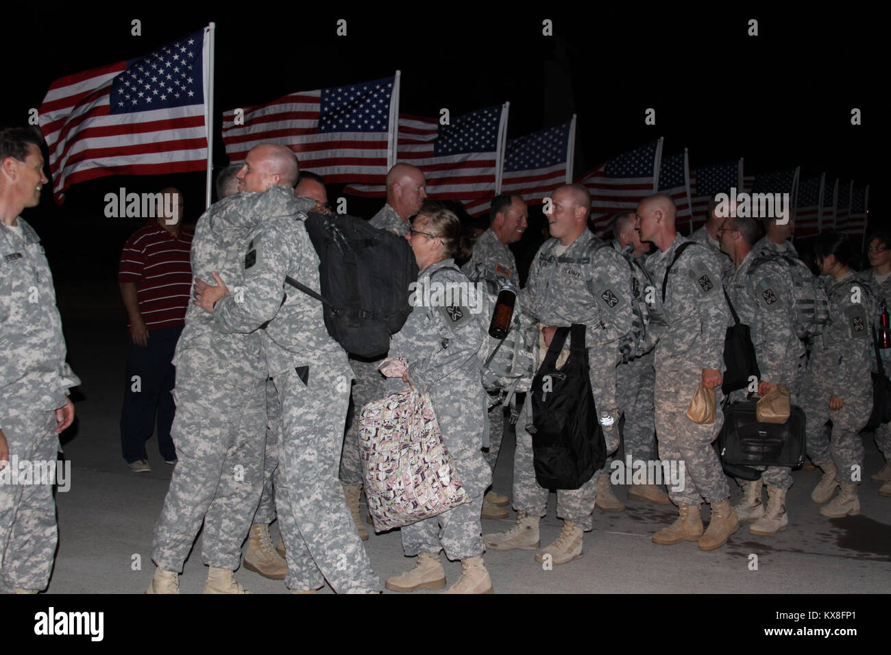 Soldiers with the 141st Military Intelligence Battalion gather at the ...