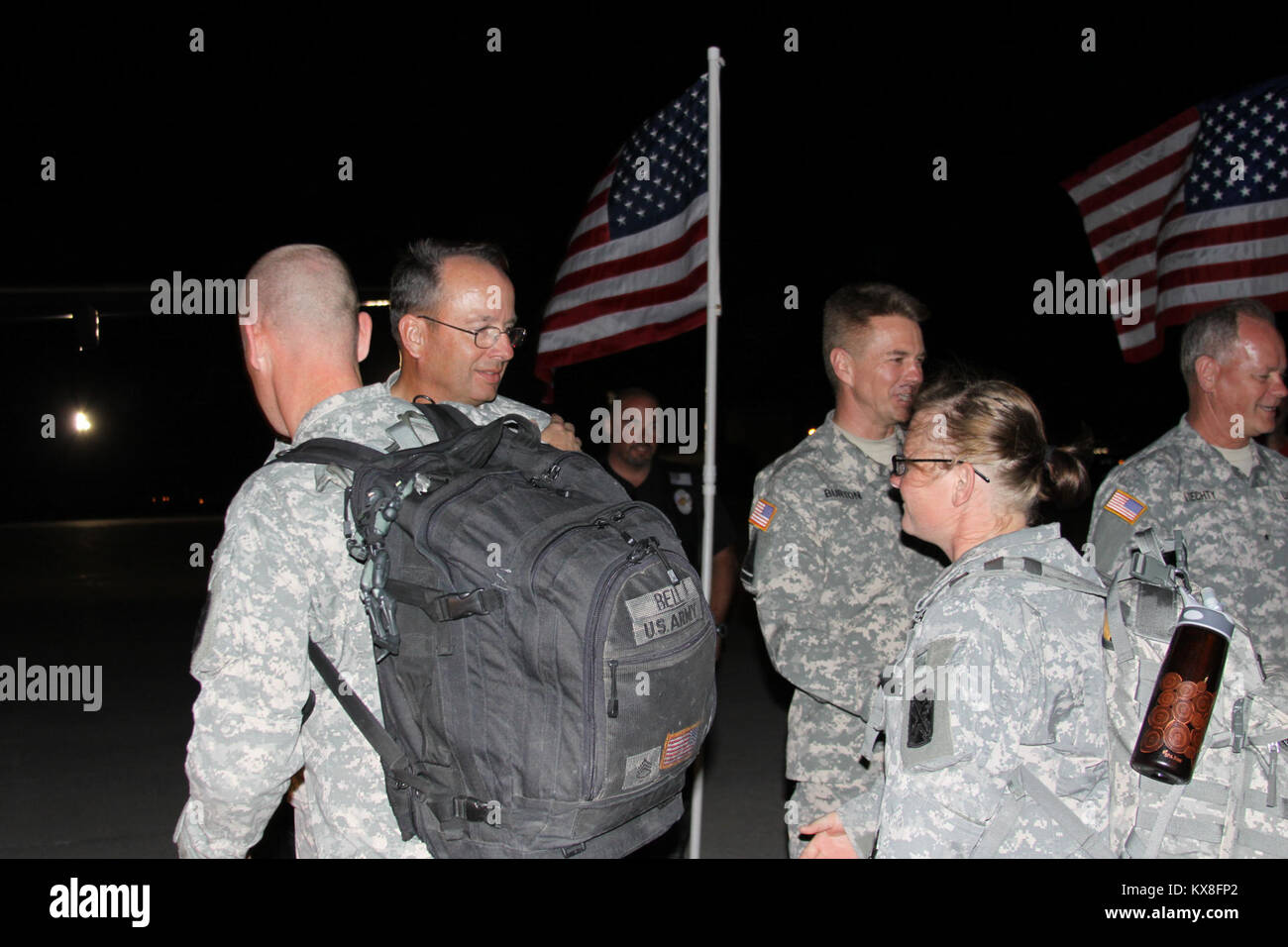 Soldiers with the 141st Military Intelligence Battalion gather at the ...
