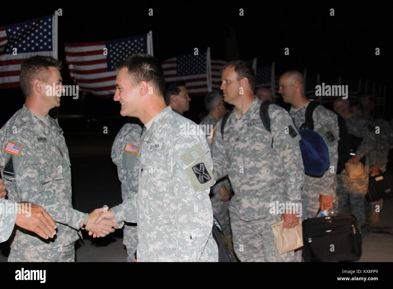 US army farewell before leaving for deployment Stock Photo - Alamy