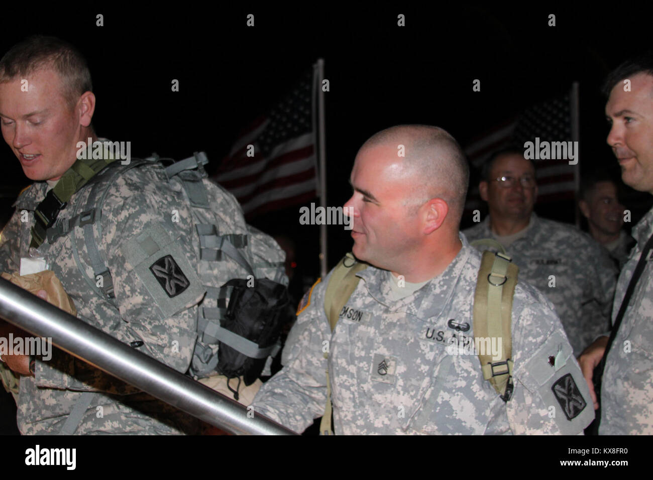 US army farewell before leaving for deployment Stock Photo - Alamy