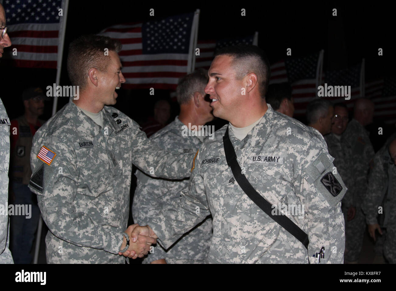 US army farewell before leaving for deployment Stock Photo - Alamy