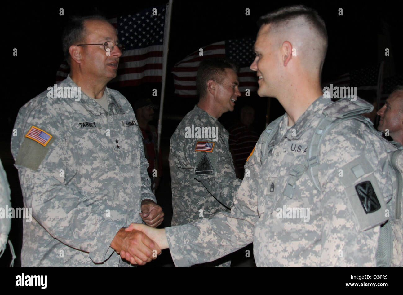US army farewell before leaving for deployment Stock Photo - Alamy