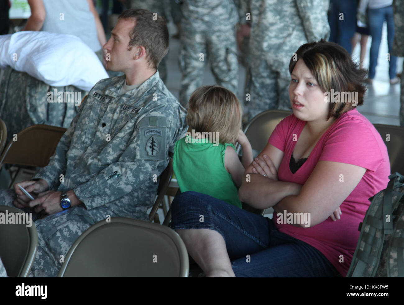 US army family fun day Stock Photo - Alamy