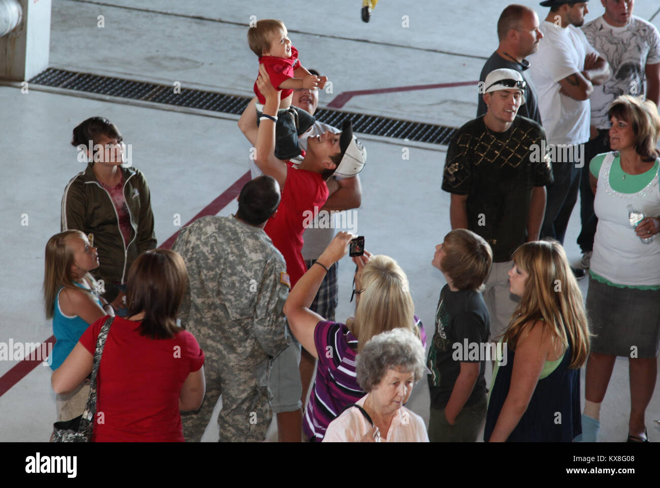 US army soldiers deployment departure, goodbye from friends and family ...