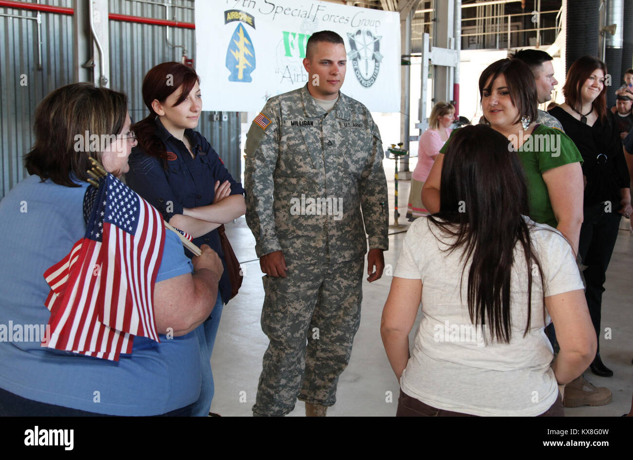 US army soldiers deployment departure, goodbye from friends and family ...