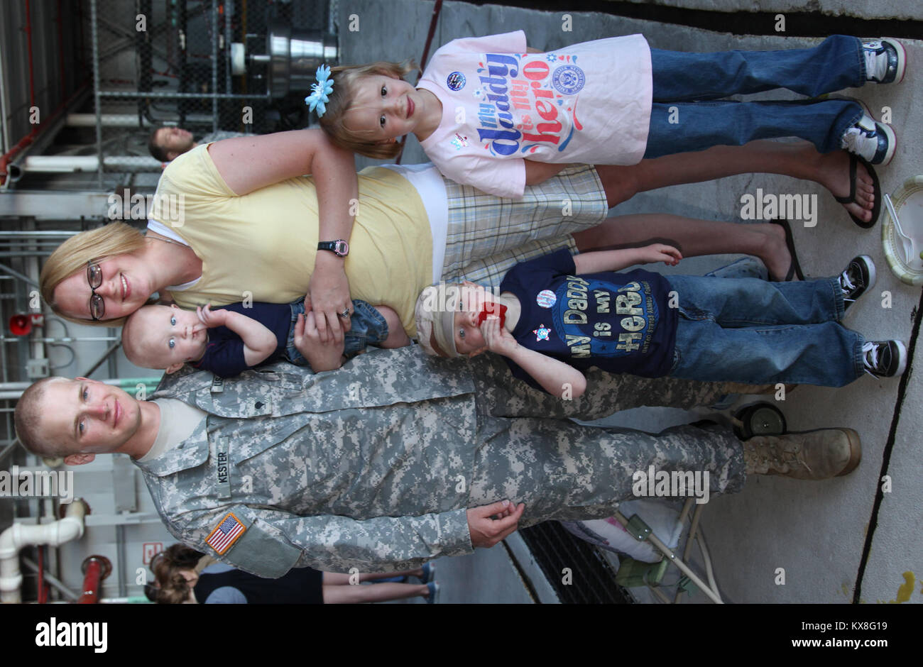 US army soldiers deployment departure, goodbye from friends and family ...