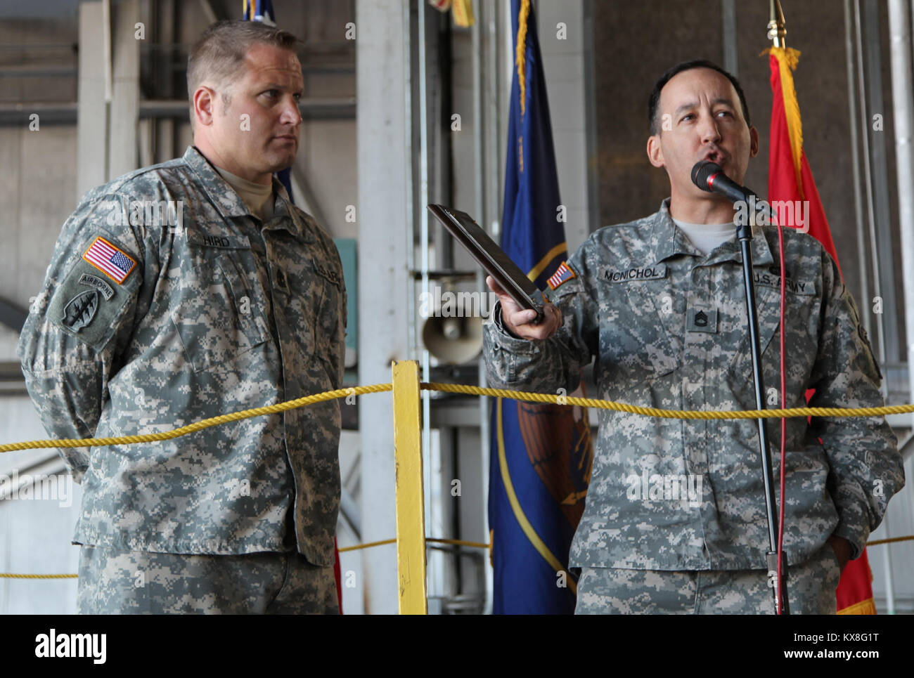 US army soldiers deployment departure, goodbye from friends and family ...