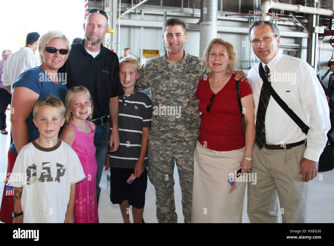 US army soldiers deployment departure, goodbye from friends and family ...