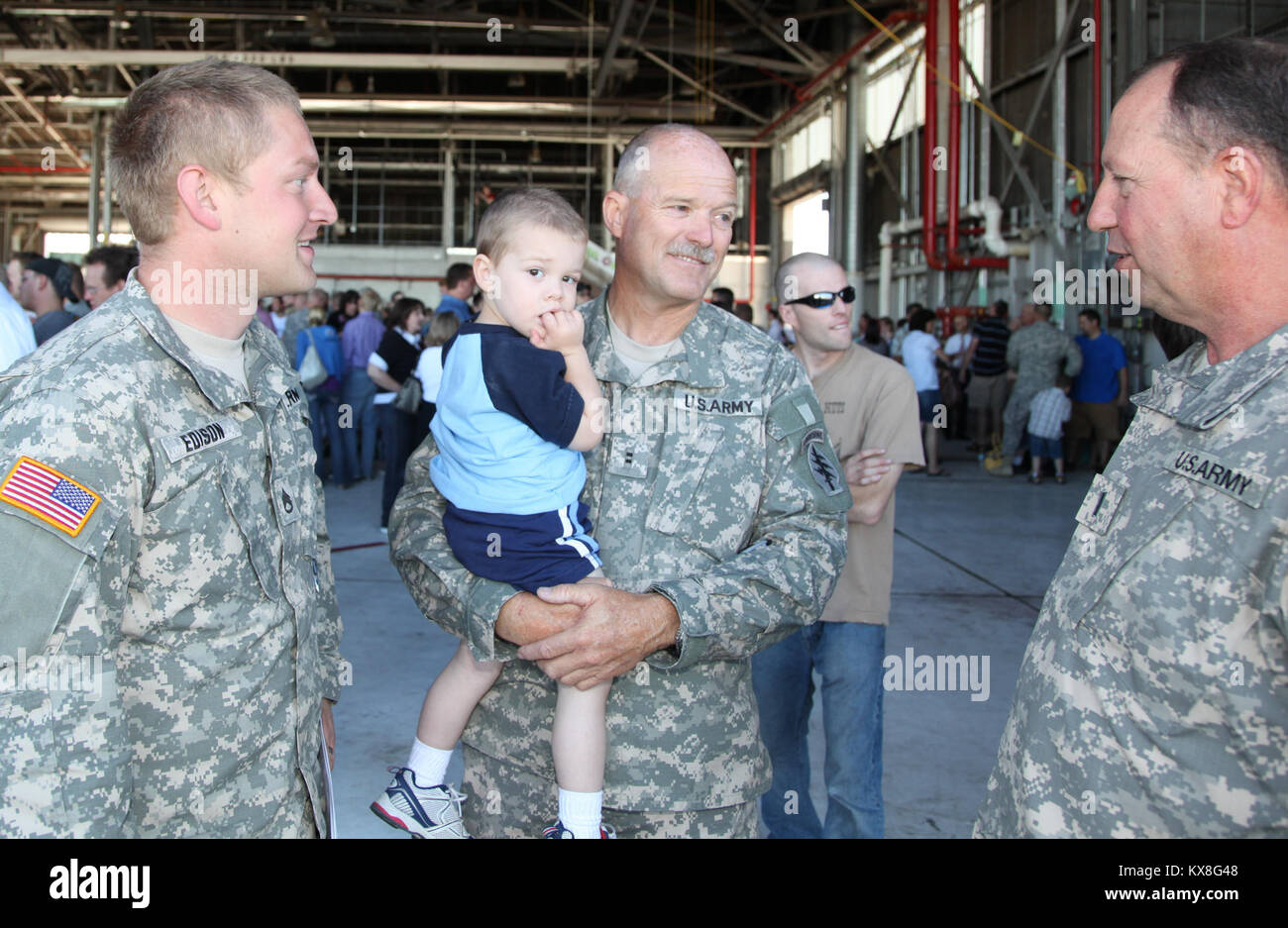 US army soldiers deployment departure, goodbye from friends and family ...
