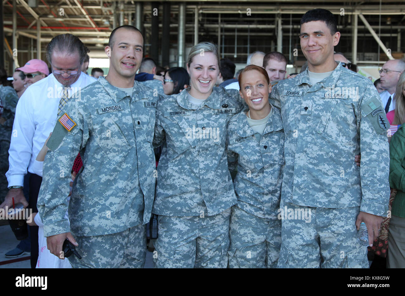 US army soldiers deployment departure, goodbye from friends and family ...