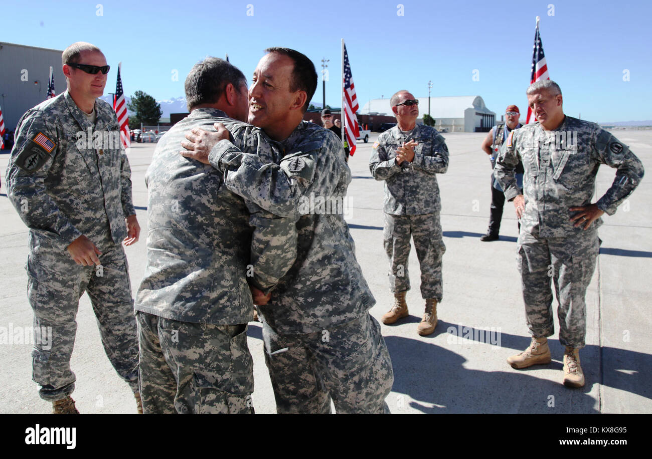 US army soldiers deployment departure, goodbye from friends and family ...