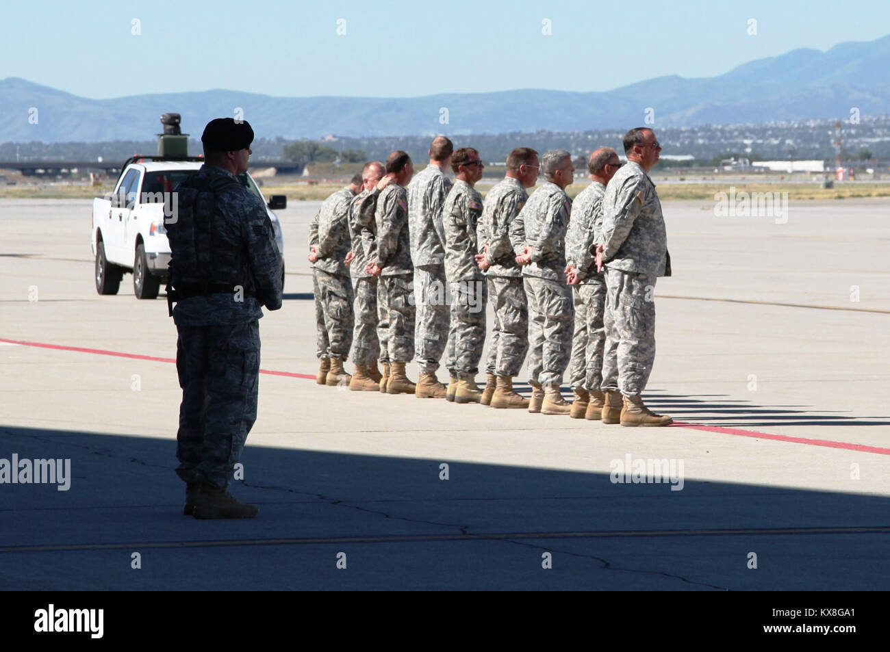 US army soldiers deployment departure, goodbye from friends and family ...