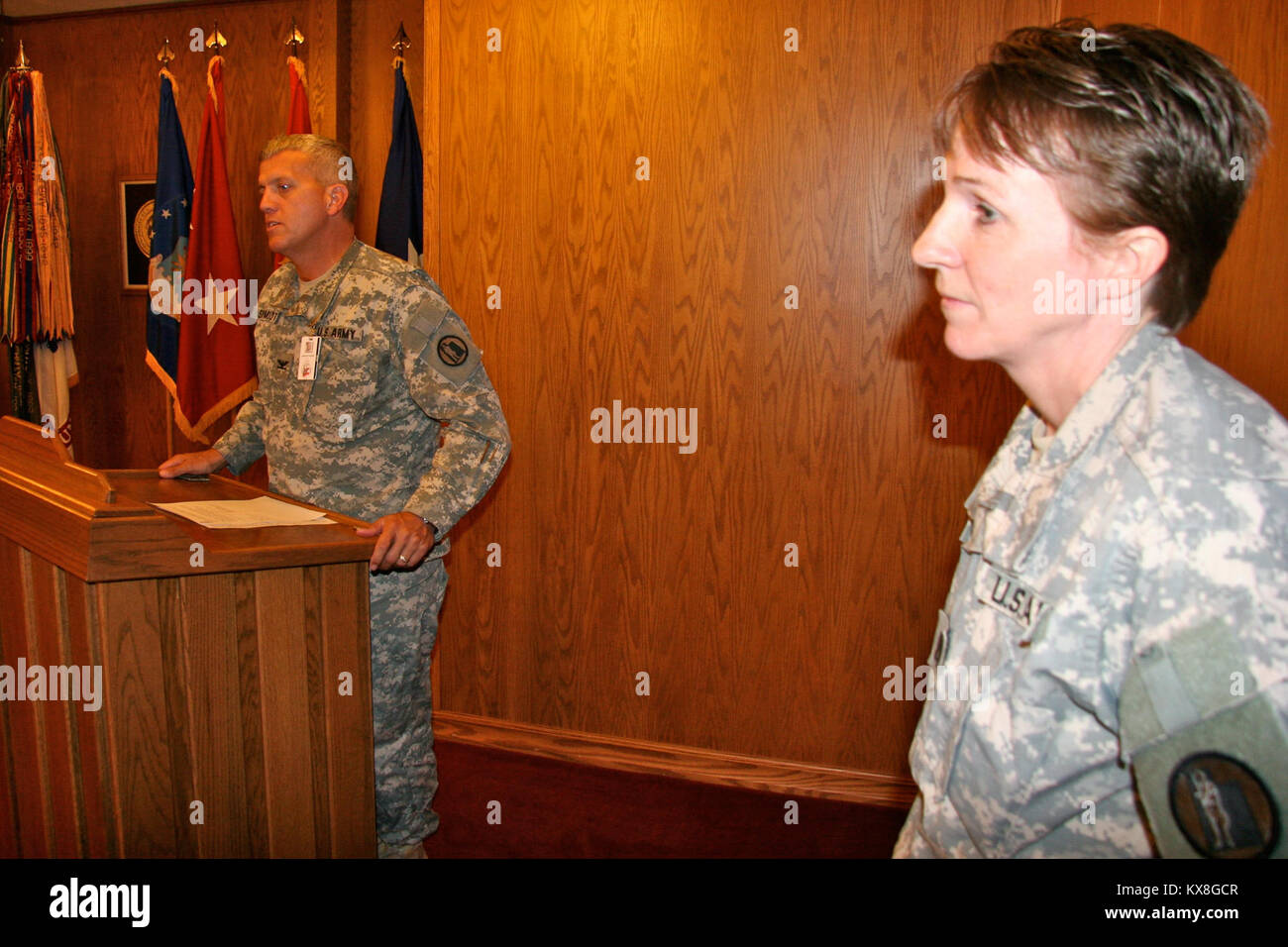 Captain DeAnne Trauba promoted to major. 6-29-10 Stock Photo - Alamy