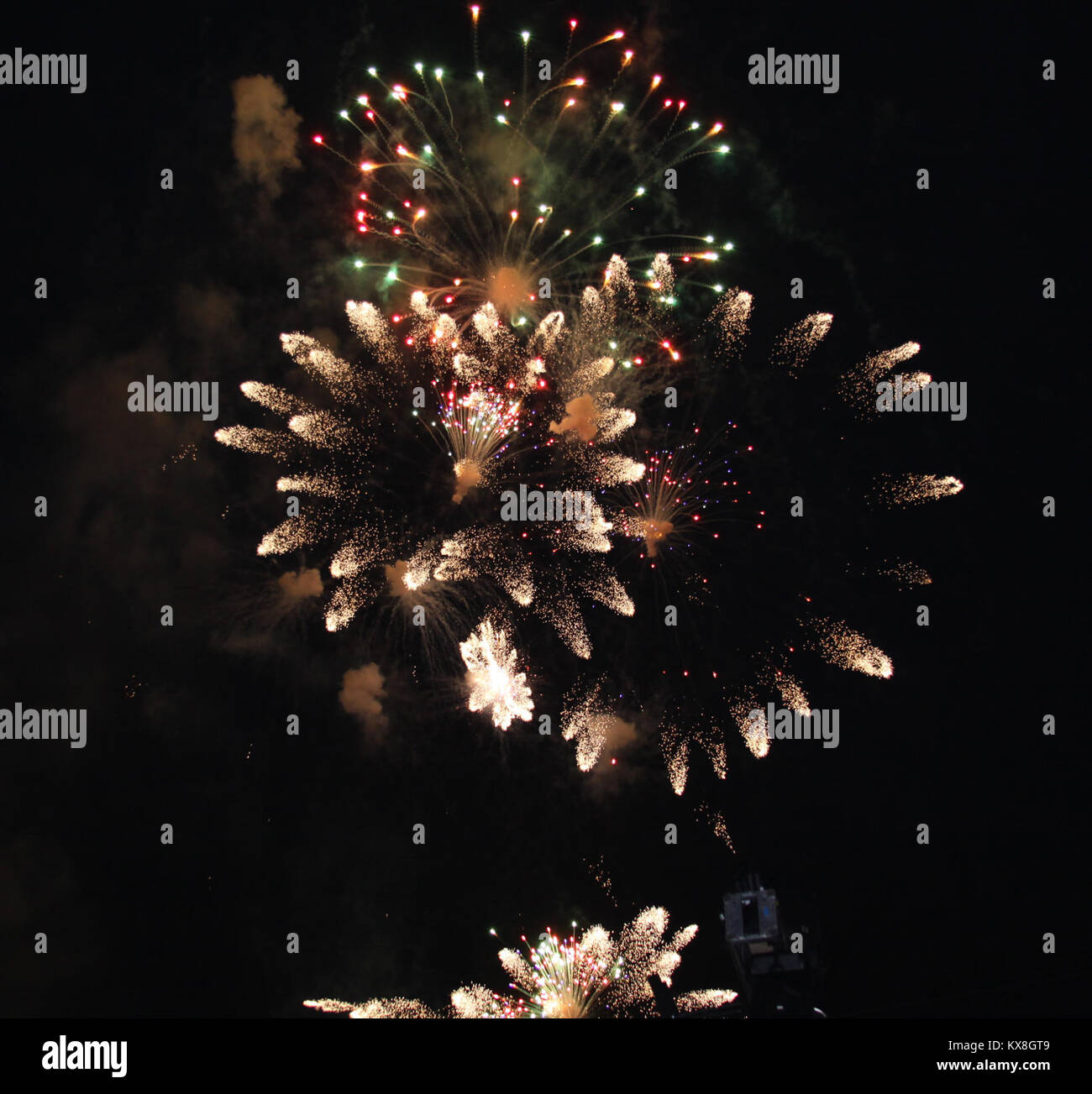 Fireworks in sky Stock Photo - Alamy