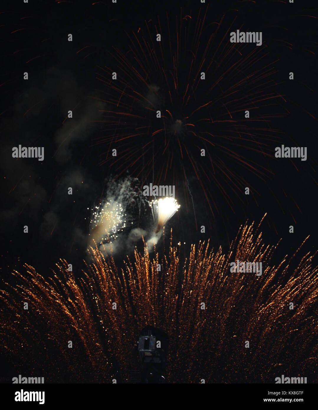 Fireworks in sky Stock Photo - Alamy